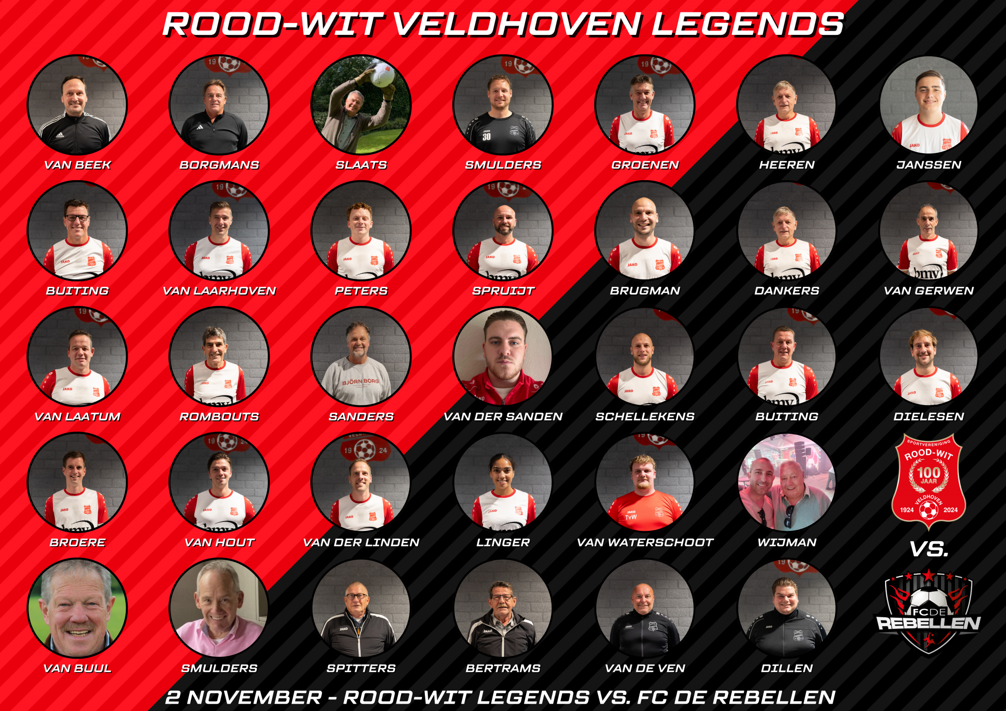 Rood-Wit Veldhoven Legends | S.V. Rood-Wit Veldhoven